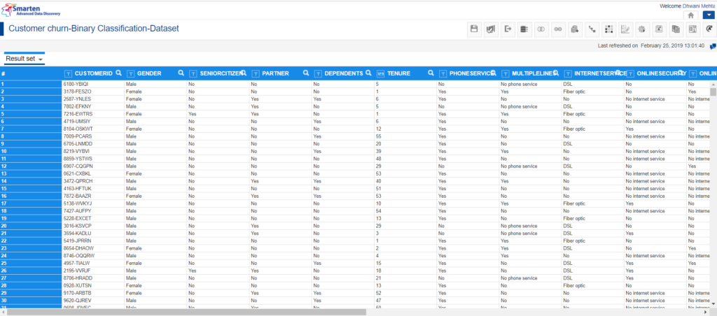 Customer Churn Model Using Smarten Assisted Predictive Modelling!