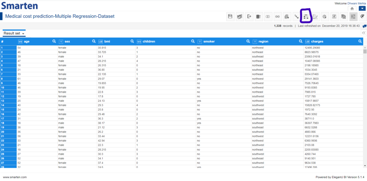 Sampling Data using Smarten Augmented Analytics